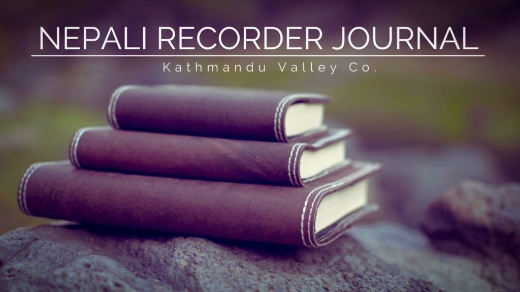 Nepali Recorder Journal. Handmade in Nepal with Lokta Paper ...