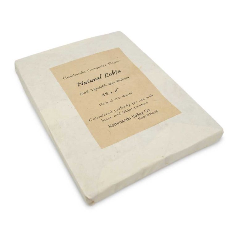 Natural Handmade Lokta 8.5x11 Printer & Craft Paper | Kathmandu Valley Co.