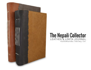 Nepali Collector Handmade Leather & Lokta Paper Notebook | Kathmandu ...