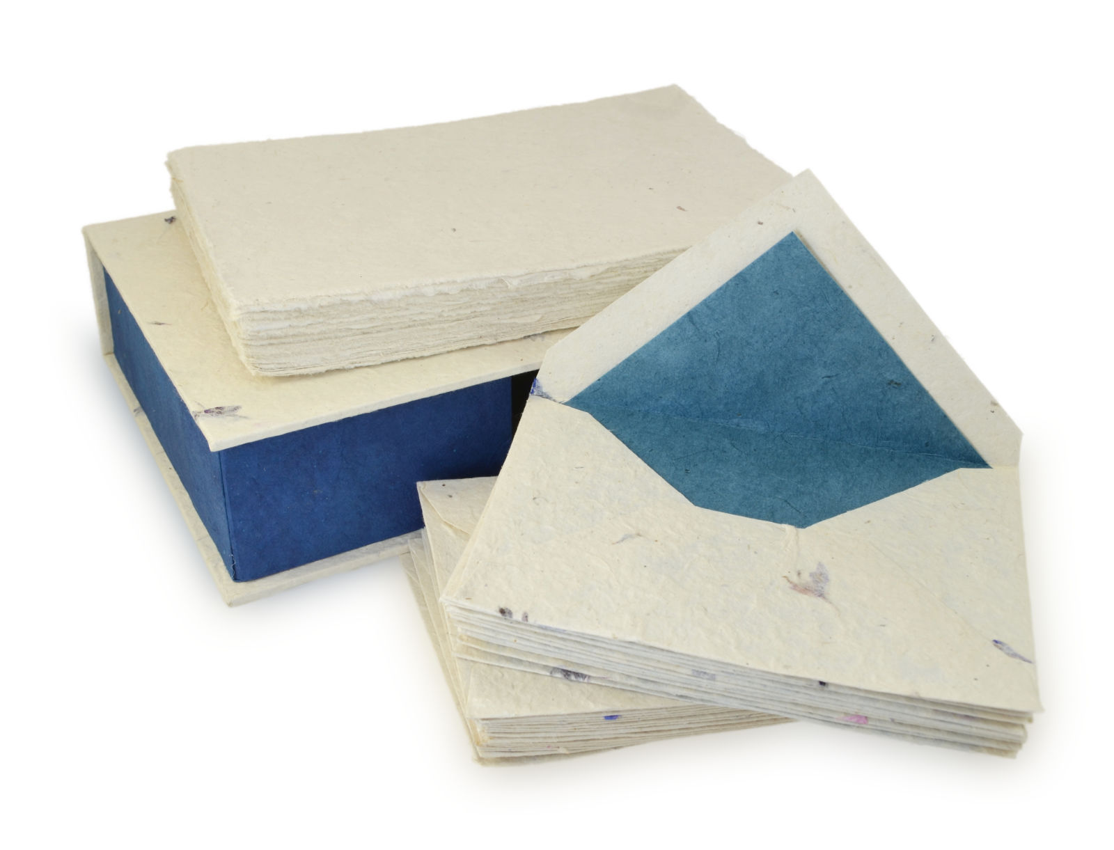 Handmade Lokta Paper Stationery Gift Box Set with 50 sheets of A5 paper ...