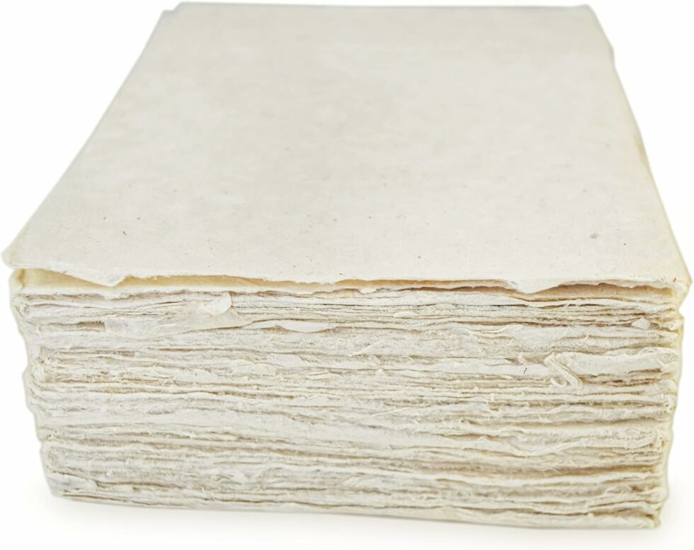 5×7 inch Handmade Lokta Card Stock | Kathmandu Valley Co.