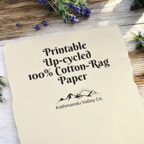 5×7″ Handmade 100% Cotton Card Stock | Kathmandu Valley Co.